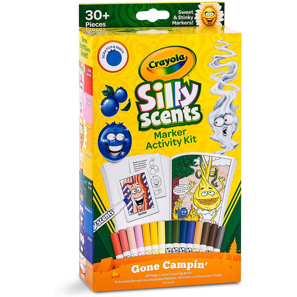 Crayola Silly Scents Marker Activity Kit Gone Campin' | My Toy Shop