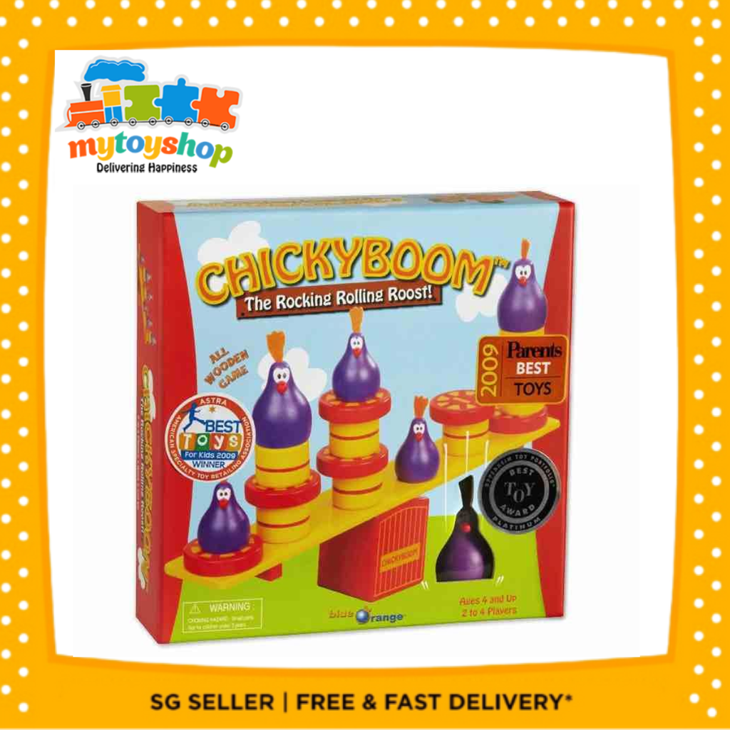 Blue Orange Games Chickyboom The Rocking Rolling Roost Game | My Toy Shop