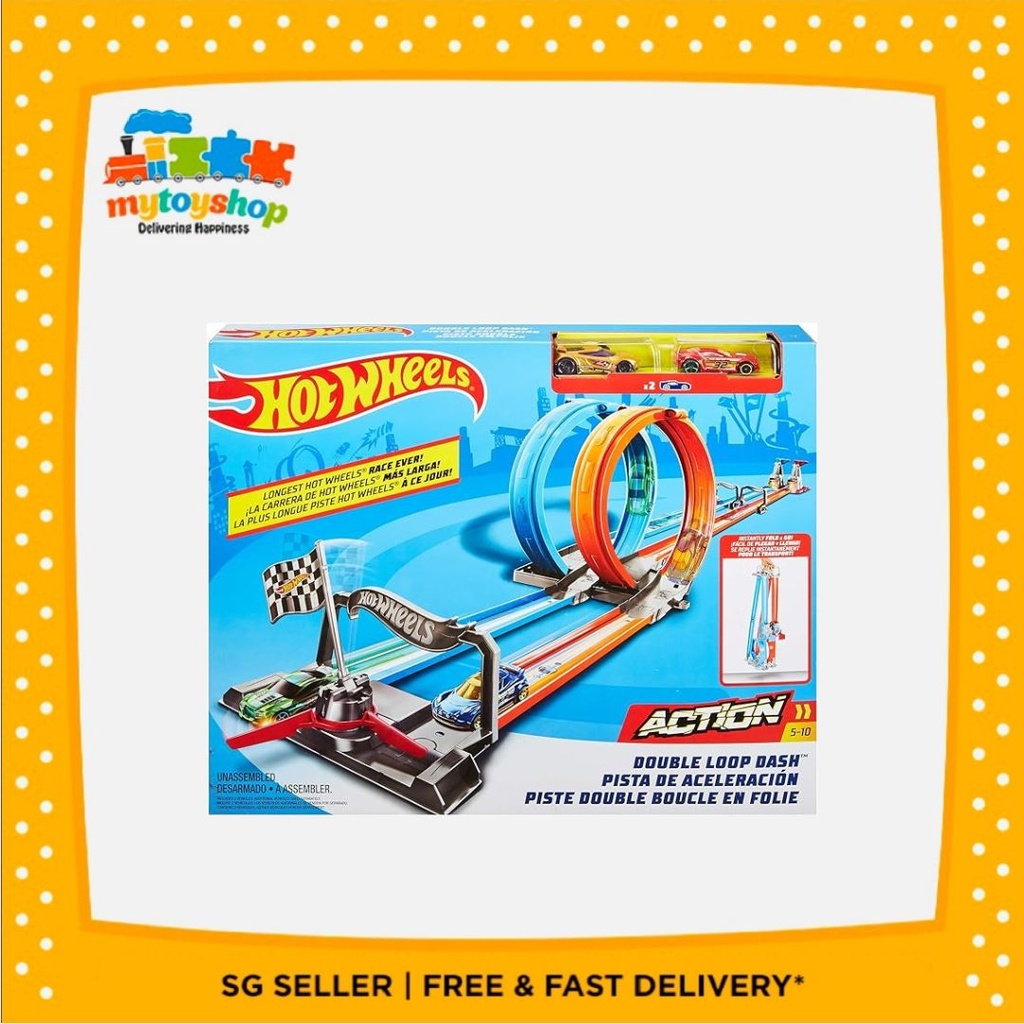 Hot Wheels Double Loop Dash Playset | My Toy Shop