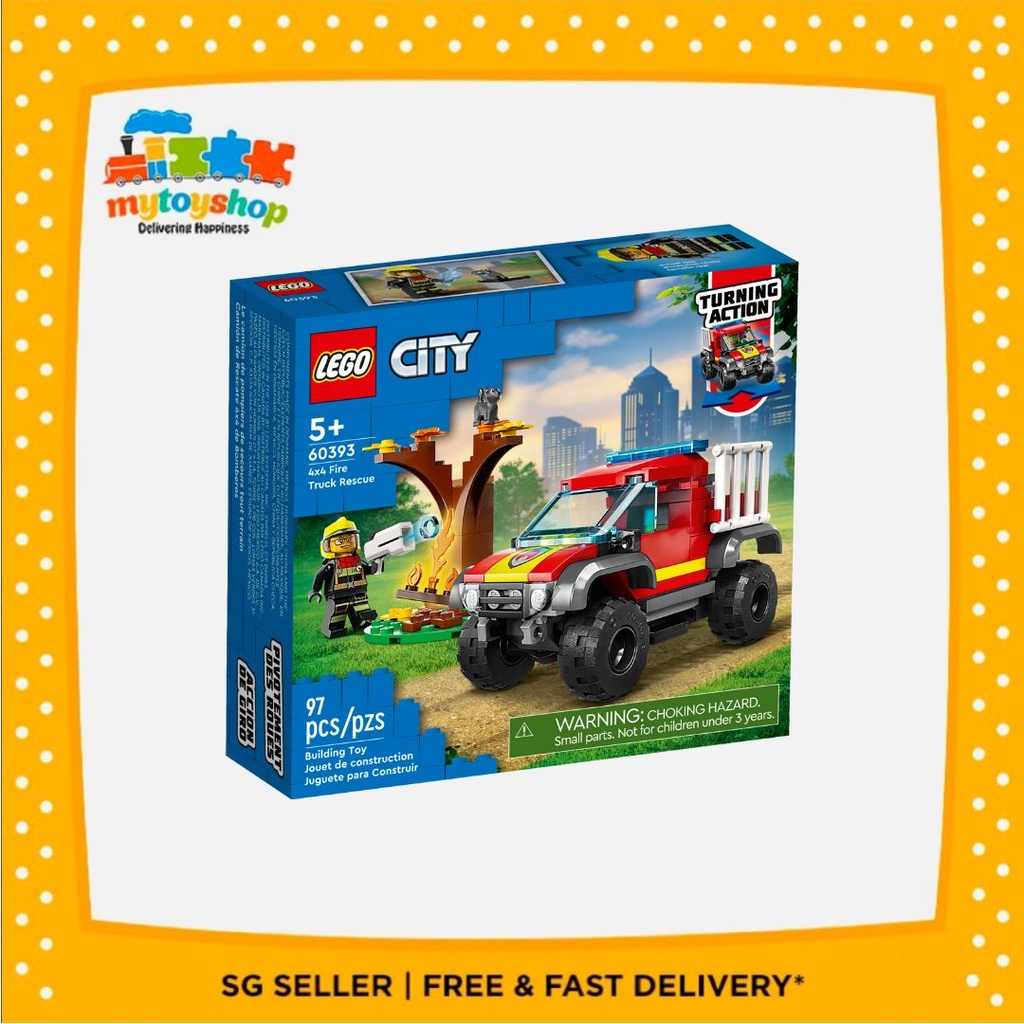 LEGO 60393 City 4x4 Fire Truck Rescue | My Toy Shop