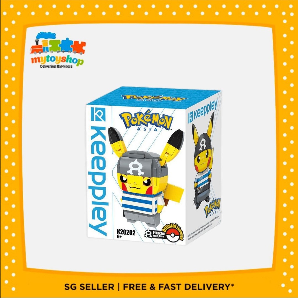Keeppley Pokemon Kuppy Pikachu Team Aqua | My Toy Shop