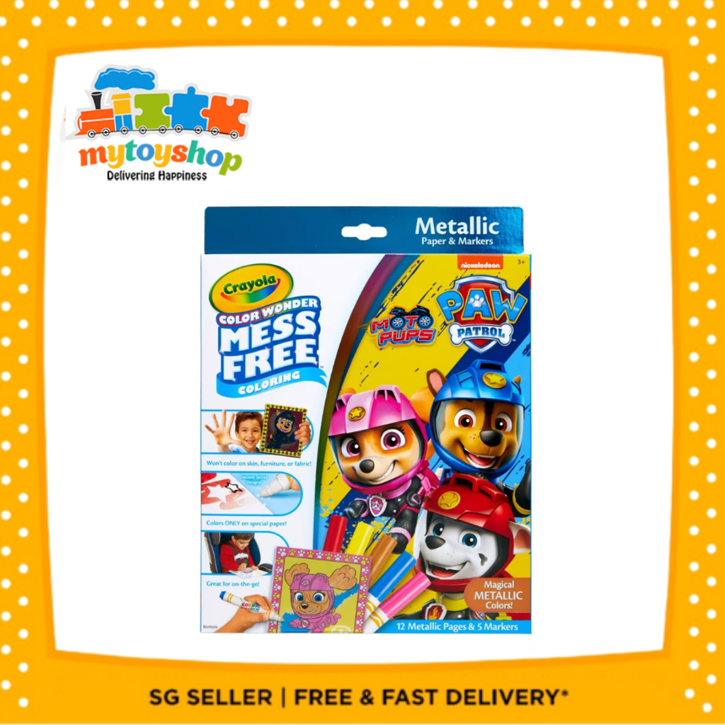 Crayola Color Wonder Paw Patrol Metallic Coloring Kit | My Toy Shop