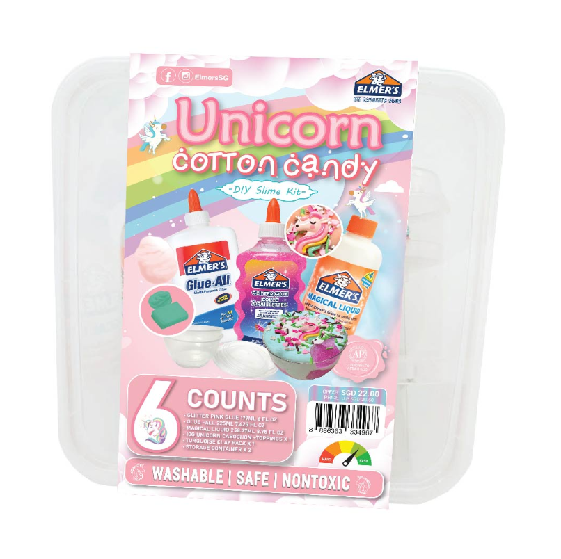 Elmers Cotton Candy Unicorn DIY Slime Kit | My Toy Shop