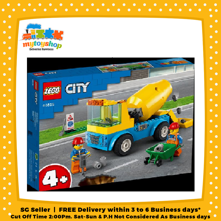 LEGO 60325 City Cement Mixer Truck | My Toy Shop