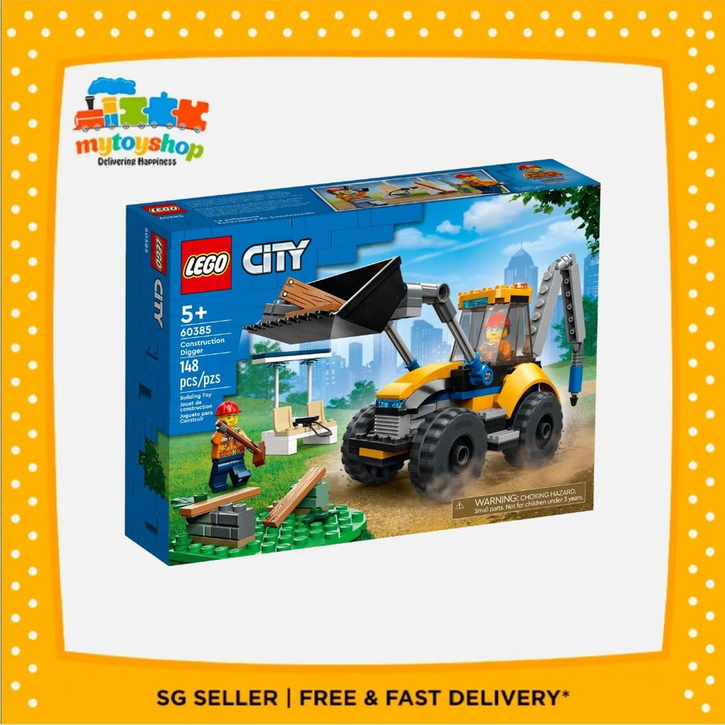 LEGO City Great Vehicles 60385 Construction Digger | My Toy Shop