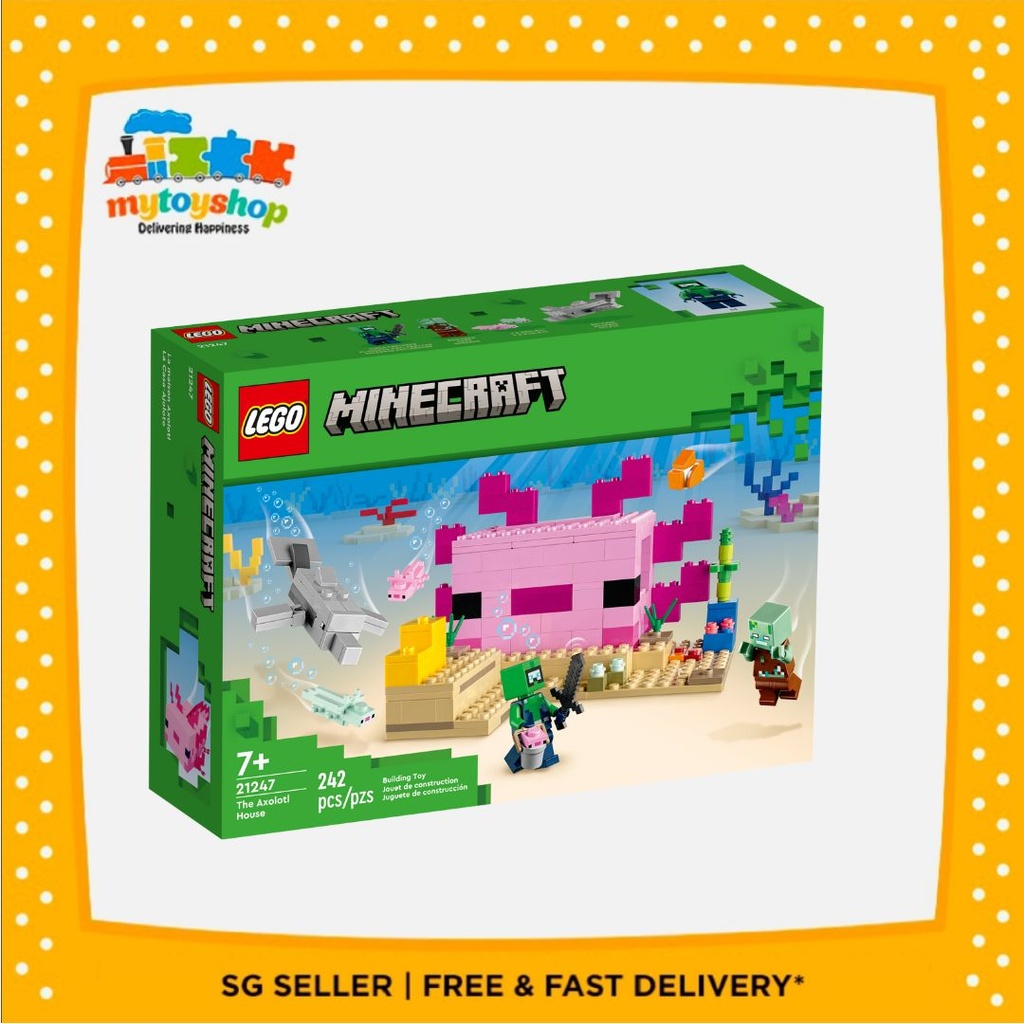 LEGO 21247 Minecraft The Axolotl House | My Toy Shop