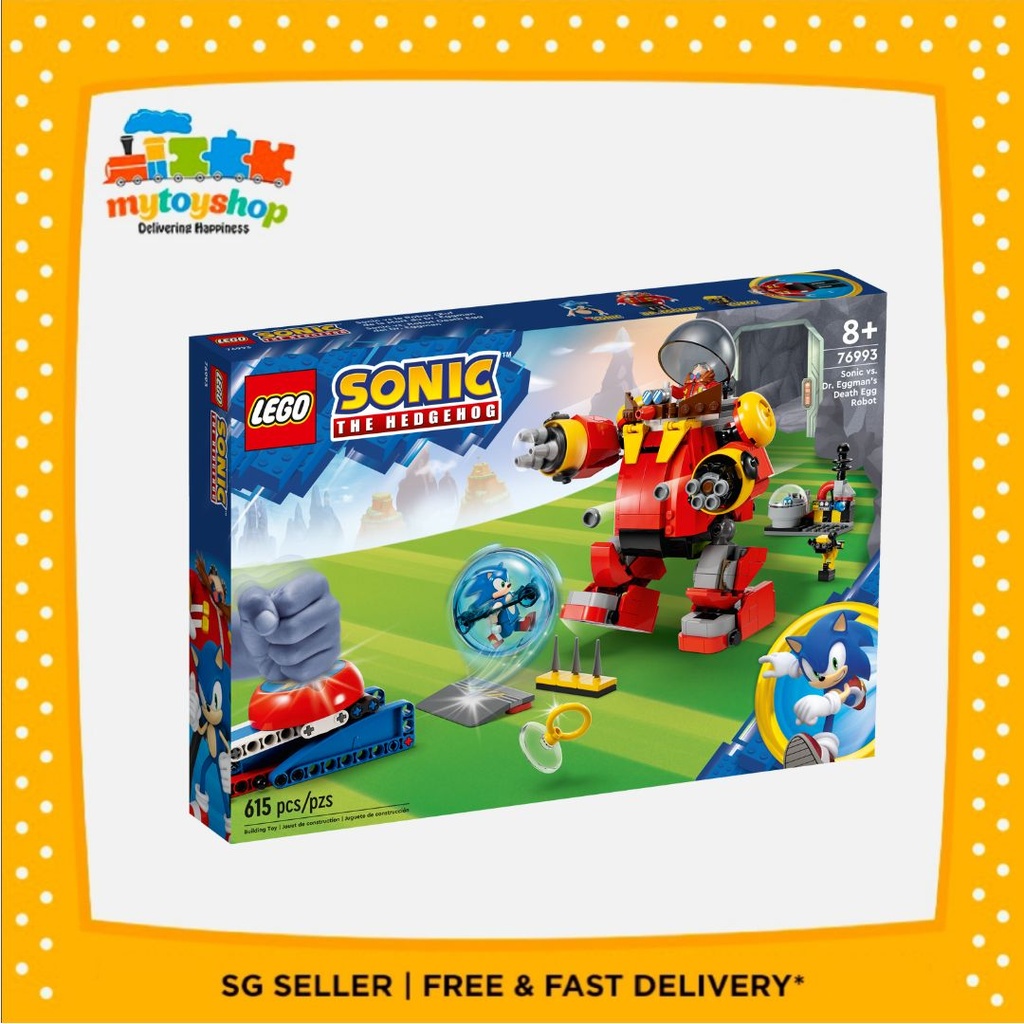 LEGO 76993 Sonic The Hedgehog Sonic vs. Dr. Eggman's Death Egg Robot ...