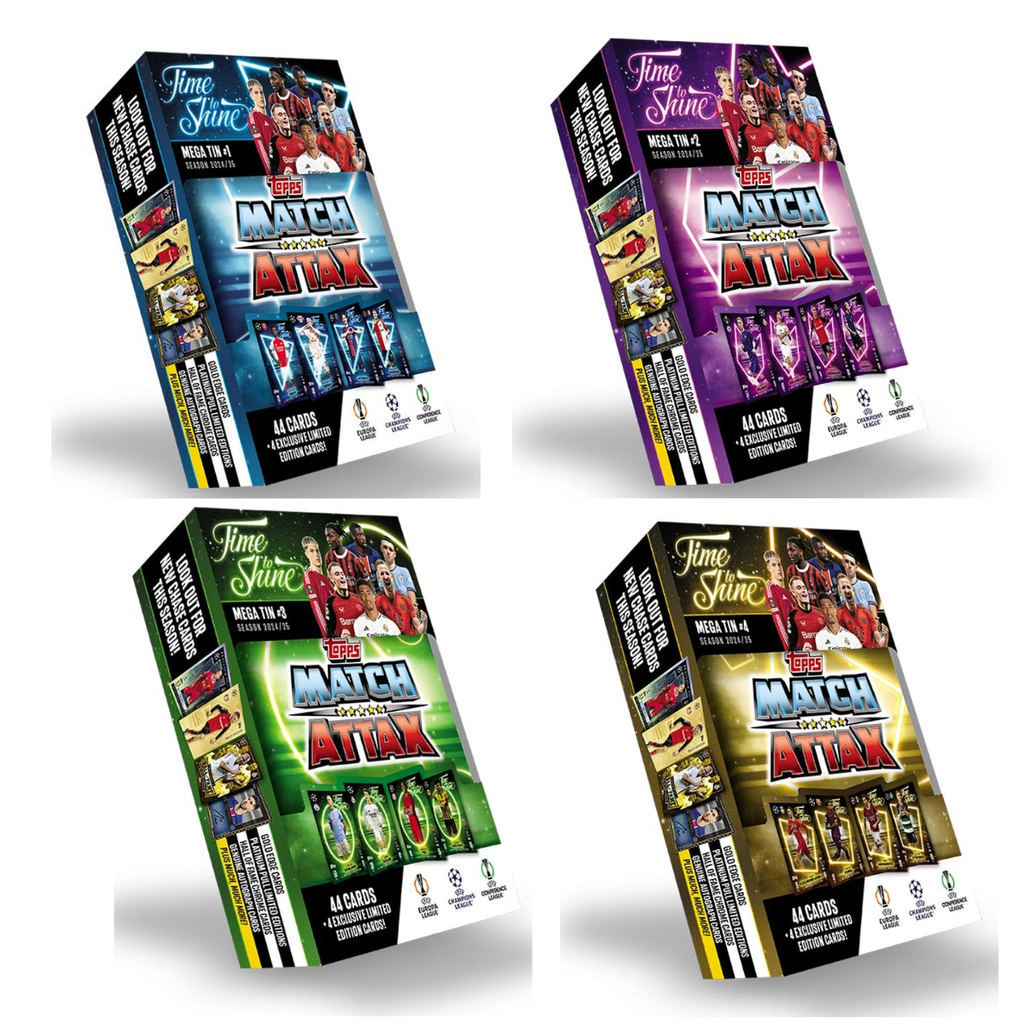 TOPPS Match Attax Champions League MEGA Tins 2024/25 Bundle of 4 | My ...