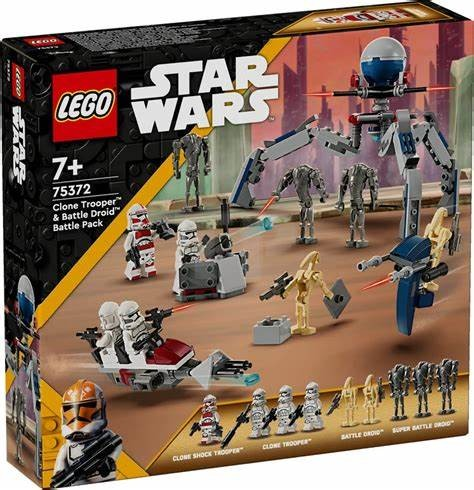 LEGO 75372 Starwars Clone Trooper and Battle Droid Battle Pack | My Toy ...