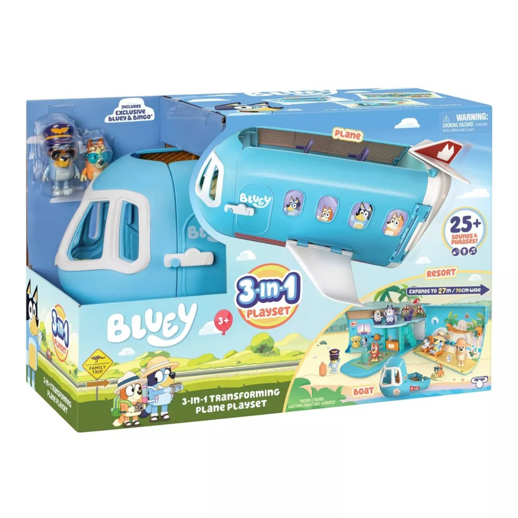 Bluey 3 in 1 Airplane Playset | My Toy Shop